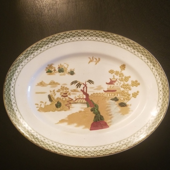 Woods Burslem | Dining | Vintage Gaudy Willow Woods Burslem Hankow ...